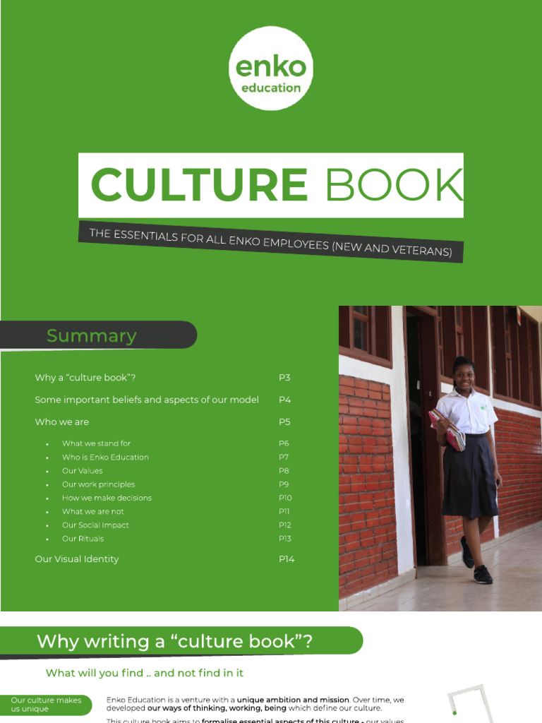 Enko Education Culture Book Overview | PDF