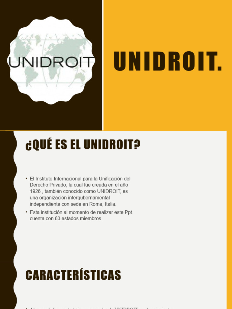 UNIDROIT: Armonización del Derecho Comercial | PDF | Business | Justicia