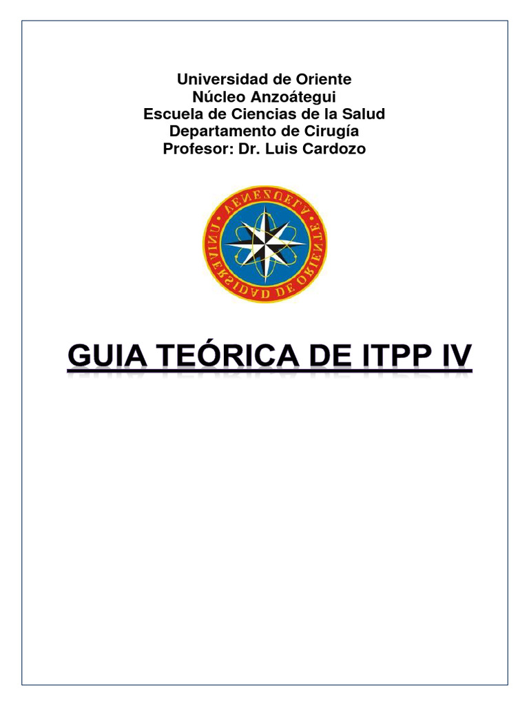 Guia Teorica de Itpp IV | PDF | Hueso | Medicina CLINICA