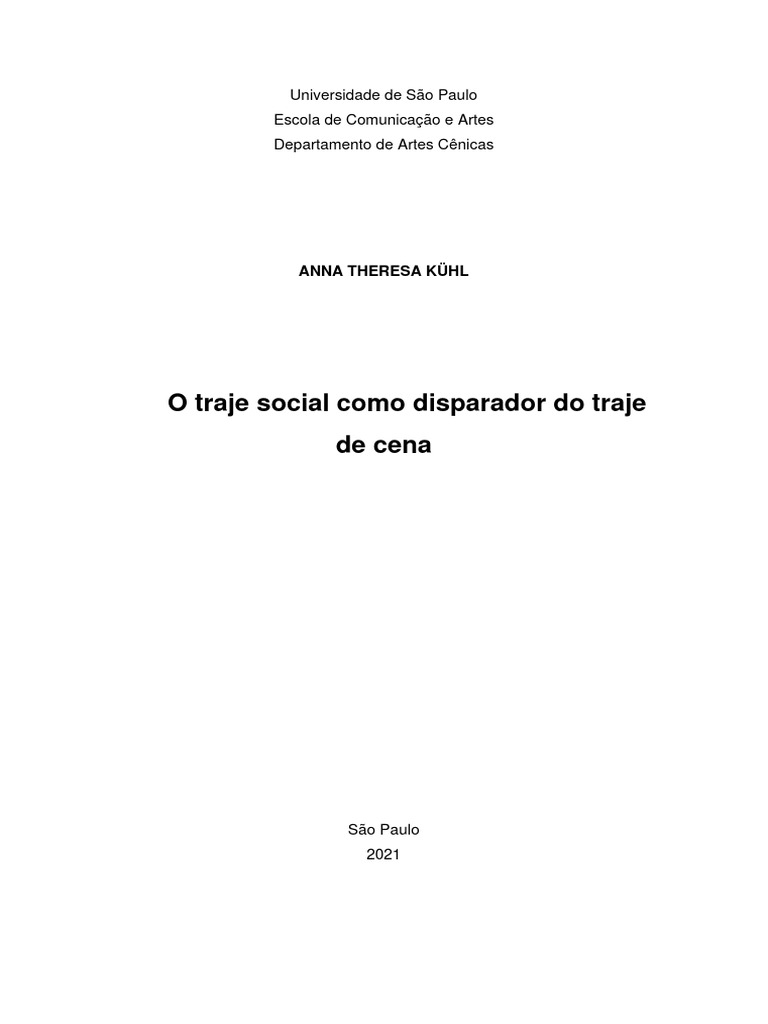 Anna Theresa Kuhl Original | PDF | Sociologia | Moda