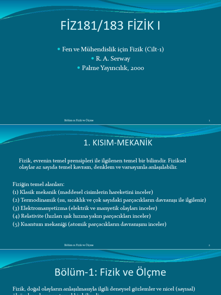 1 Hafta | PDF