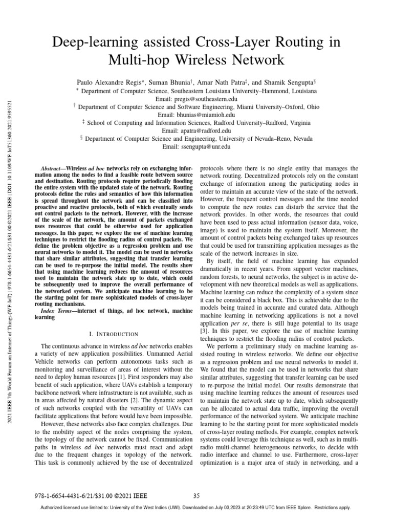 Deep-Learning Assisted Cross-Layer Routing in Multi-Hop Wireless ... Deep-Learning Assisted Cross-Layer Routing in Multi-Hop Wireless ...