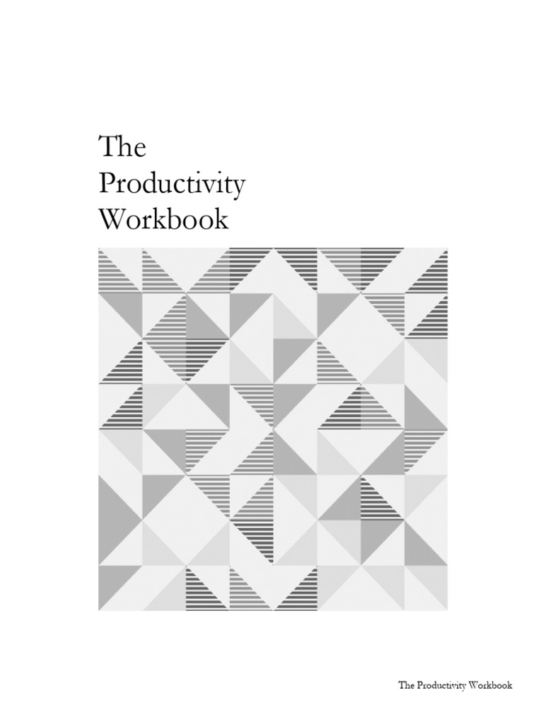 The Productivity Workbook Full | PDF | Creative Commons License | License