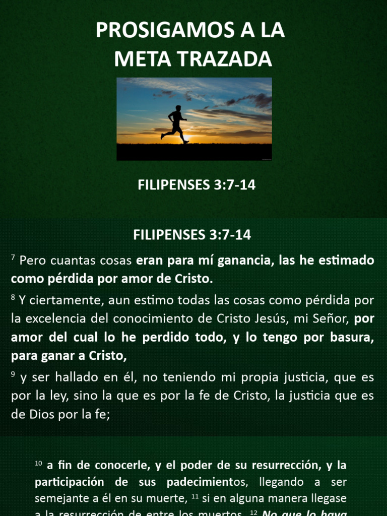 Prosigamos hacia la meta trazada | PDF | Pablo el apóstol | Jesús