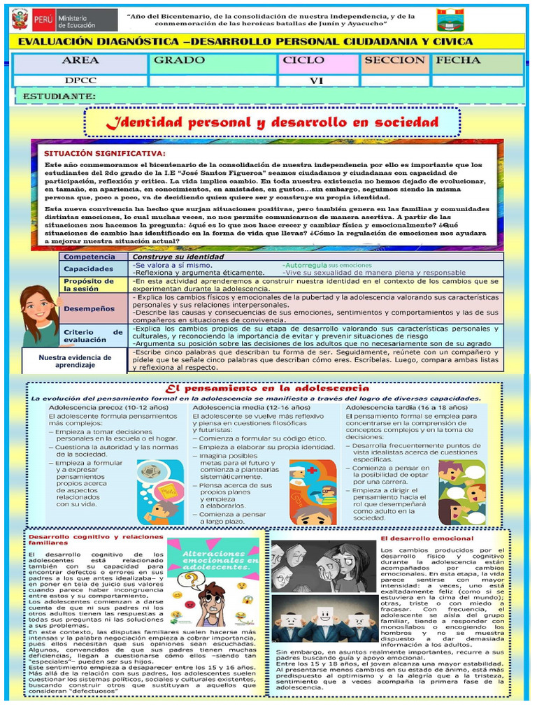 2do Grado Diagnostico DPCC | PDF