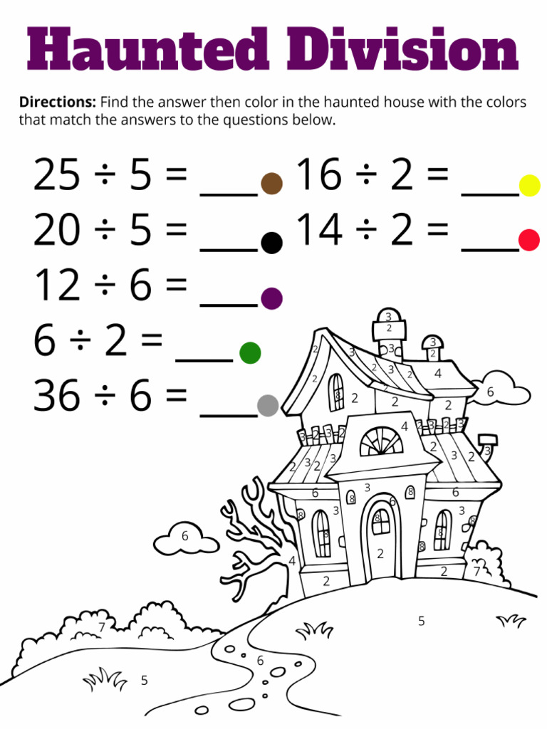 Division Halloween Worksheet | PDF