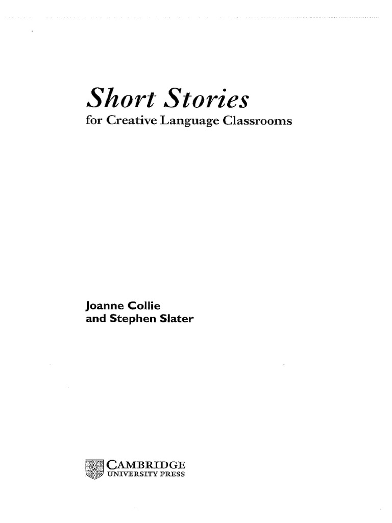 Short Stories For Creative Language Classrooms | PDF