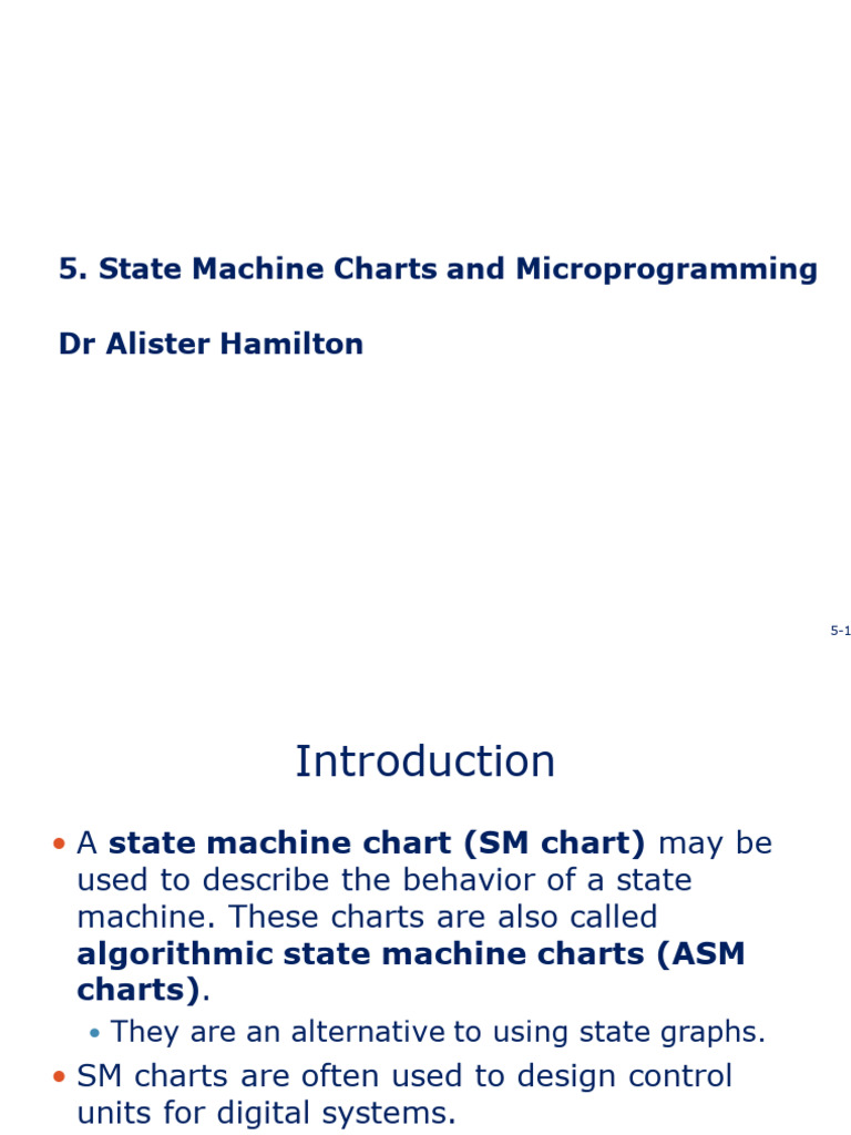 State Machine Charts in Microprogramming | PDF | Digital Electronics ...