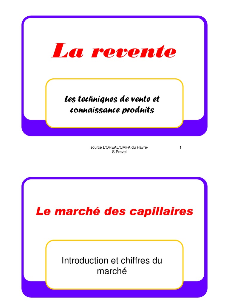 Les Techniques de Vente | PDF