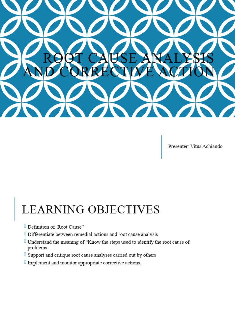 Root Cause Analysis Pdf Cognition 8522