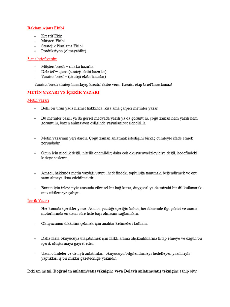 Reklam Yazarlığı | PDF