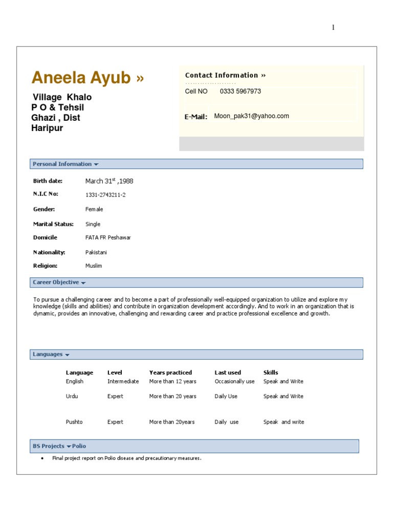 Aneela Ayub | PDF | Career & Growth