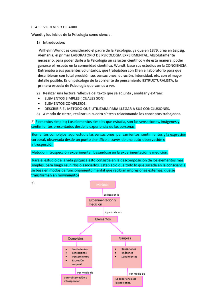 CLASE Psicologia Viernes 3 de Abril Enciso Ana Carla | PDF | Sicología ...