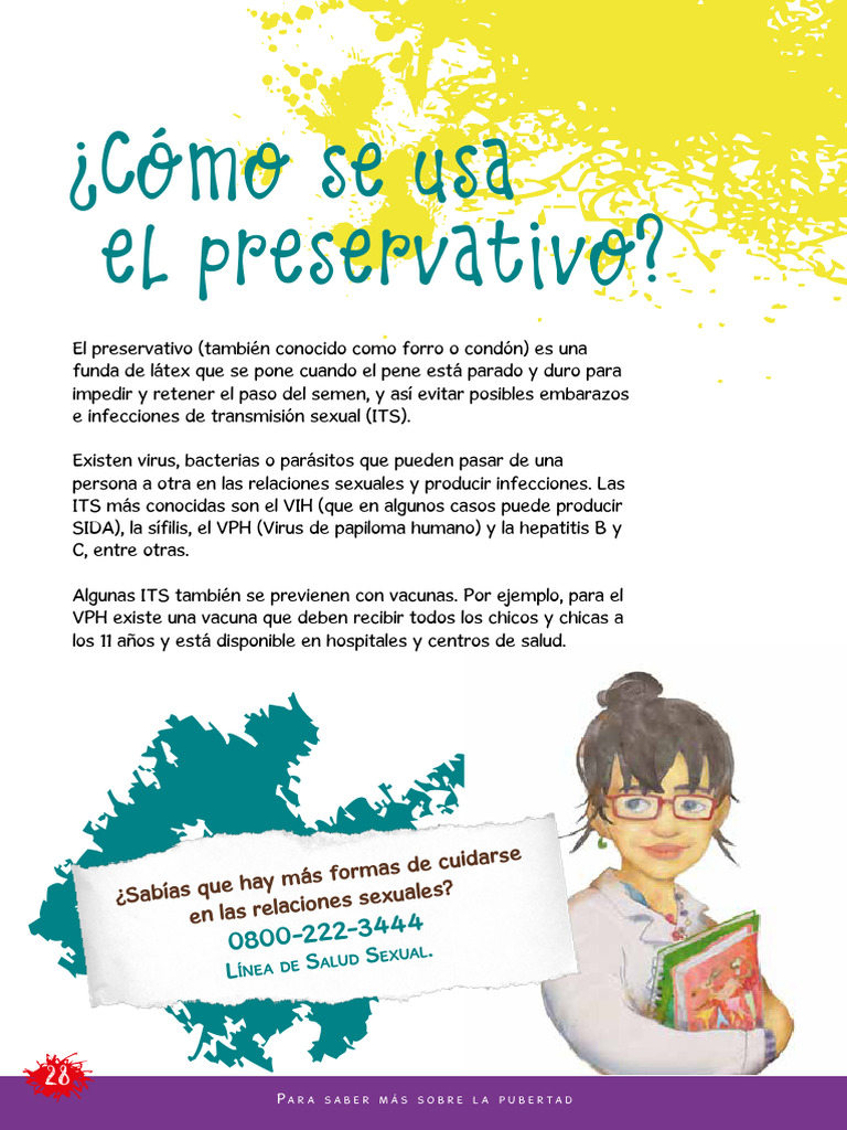 Como Ponerse Un Preservativo y Datos Utiles | PDF | Condón | Salud pública