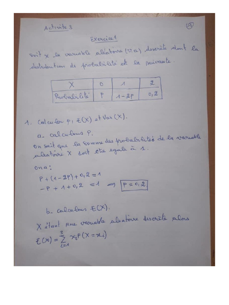 TD Prob Activite3 Correction-1 | PDF