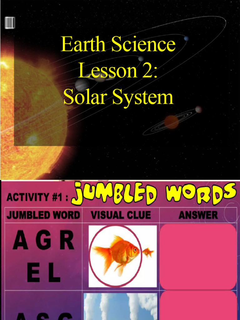Earth Science Lesson 2 Solar System | PDF | Solar System | Planets