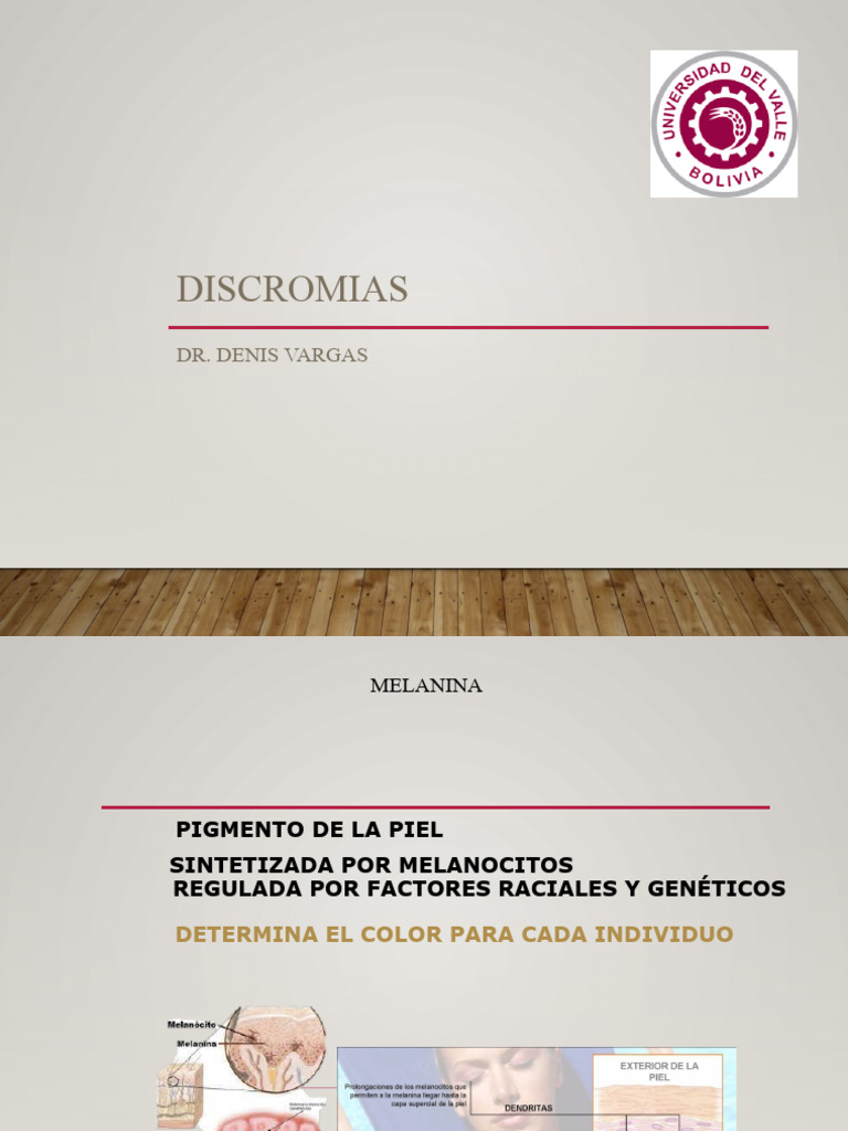 Discromías | PDF | Medicina CLINICA | Especialidades Medicas