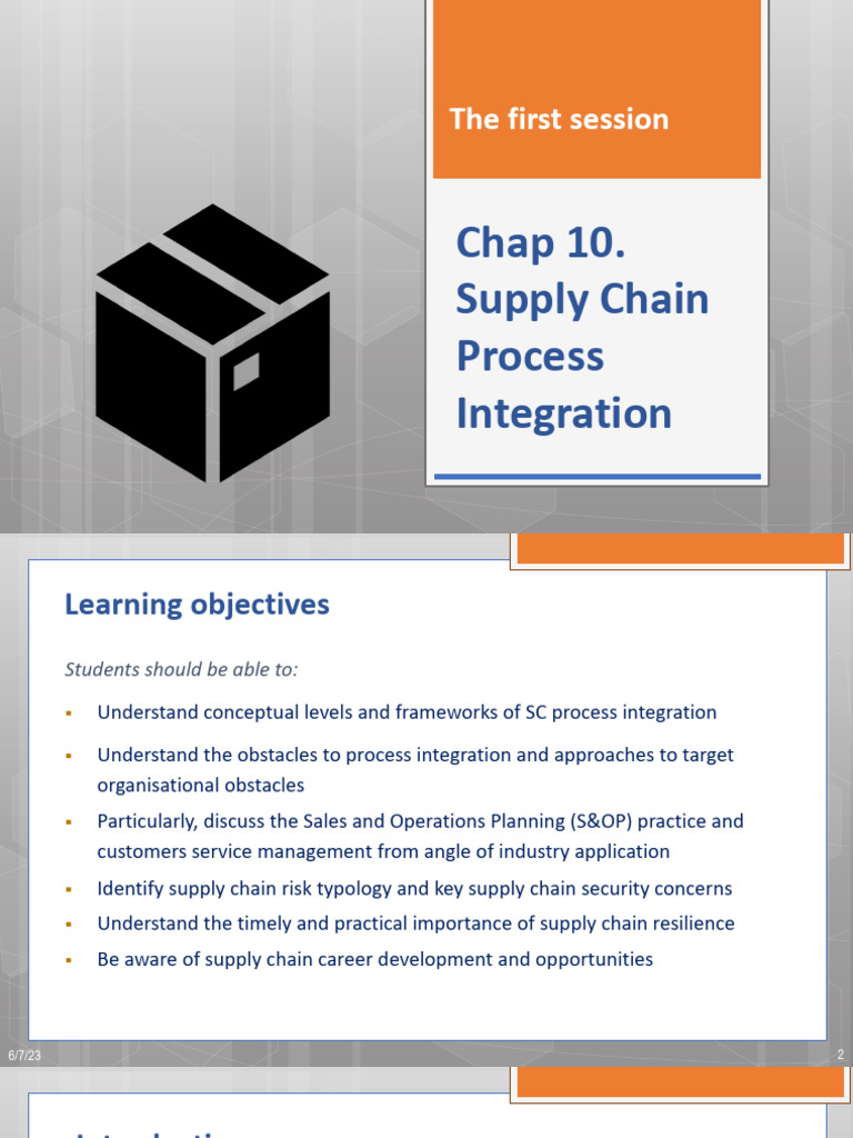 Chap - Supply Chain Process Integration - Student Ver | PDF | Supply ...
