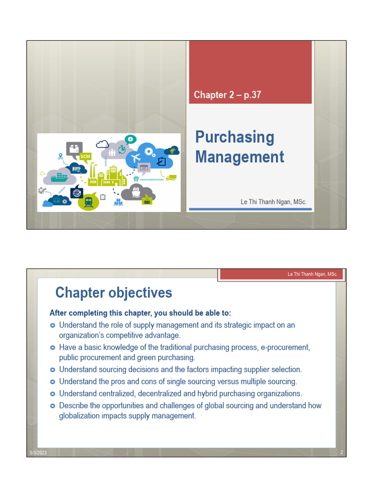 Supply Management and Purchasing Strategies | PDF | Procurement ...