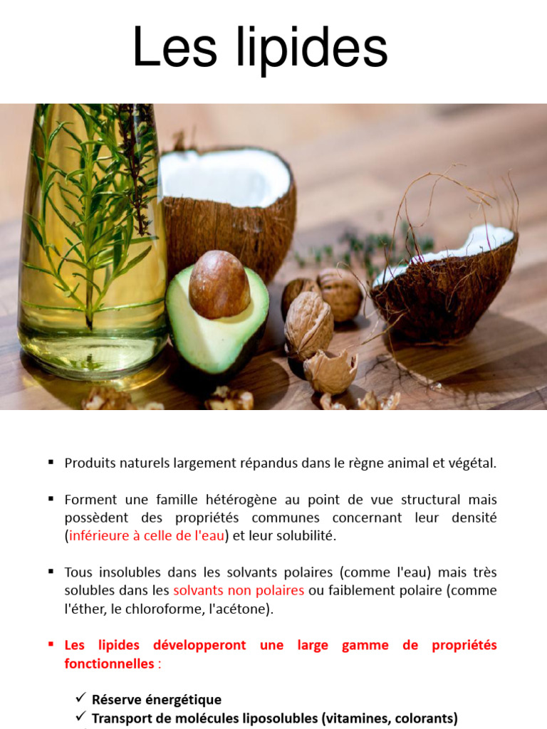 Comprendre les lipides et leurs rôles | PDF | Acide docosahexaénoïque ...