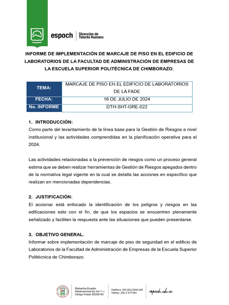 Inf 22 Marcaje de Piso Edificios Fade | PDF | Educación más alta | Laboratorios