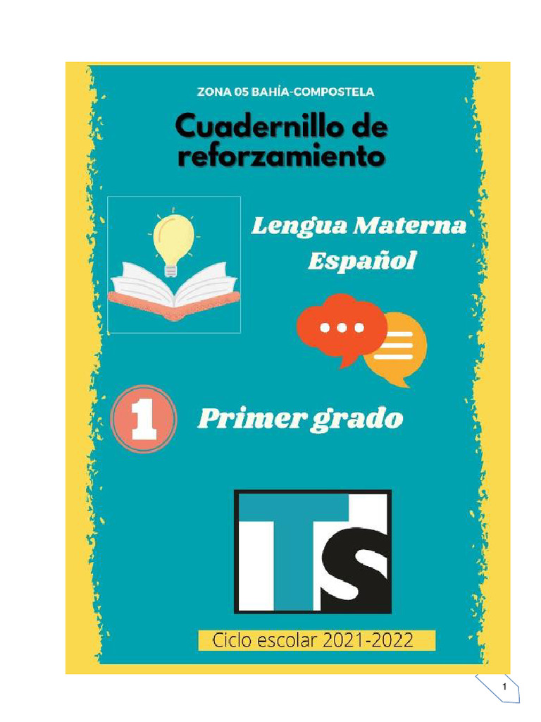 Cuadernillo Reforzamiento Primer Grado Español | PDF | Infografia | Cuentos