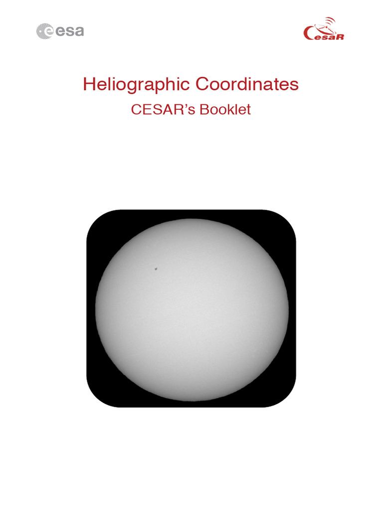 Heliographic Coordinates Booklet 248 | PDF | Angle | Sun
