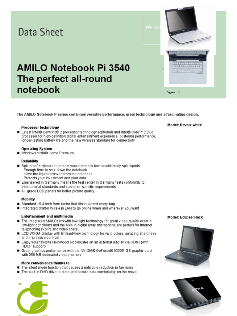 ds-AMILO-N-Pi-3540 | Laptop | Secure Digital