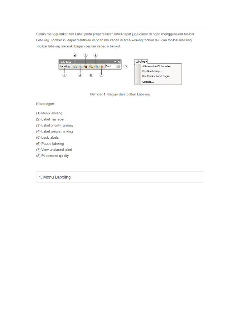 Membuat Labeling Tingkat Lanjut Di Arcmap | PDF
