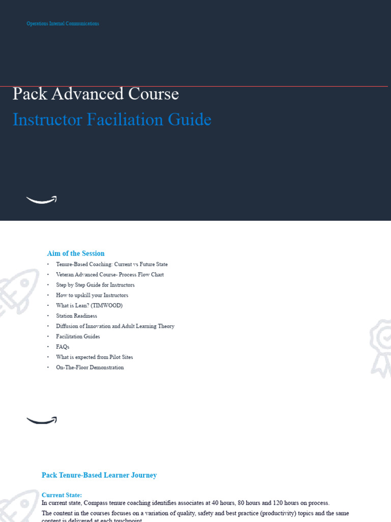 Pack Advanced Course - Trainer Guide V2 | PDF | Learning | Learning ...