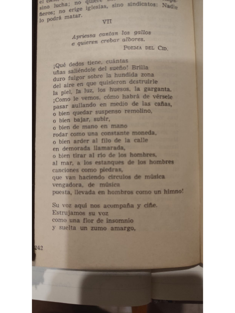 Elegía Jesús Menéndez VII | PDF