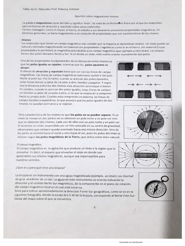 Magnetismo Imanes | PDF