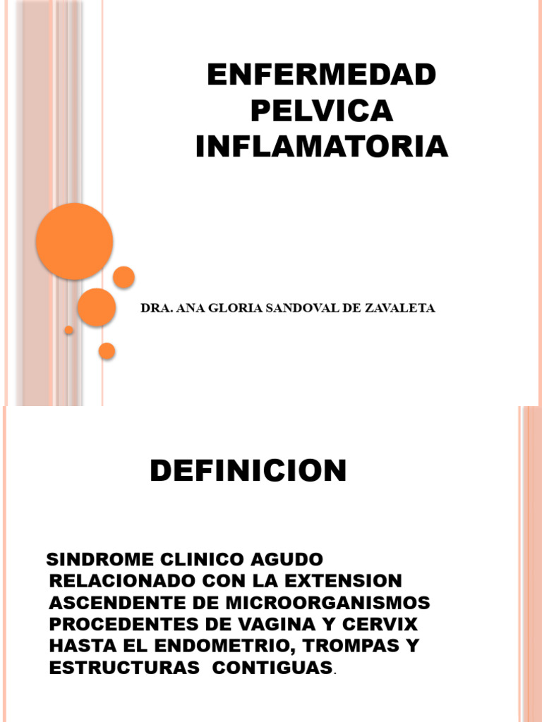 Enfermedad Pelvica Inflamatoria | PDF | Infección transmitida sexualmente | Especialidades Medicas