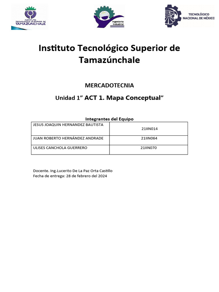 ACT 1. Mapa Conceptual | PDF | Mercado (economía) | Marketing