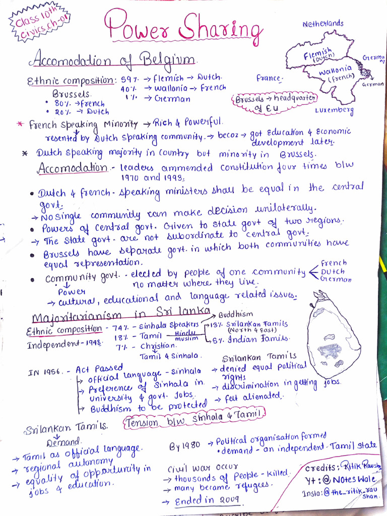 Power Sharing Best Notes | PDF
