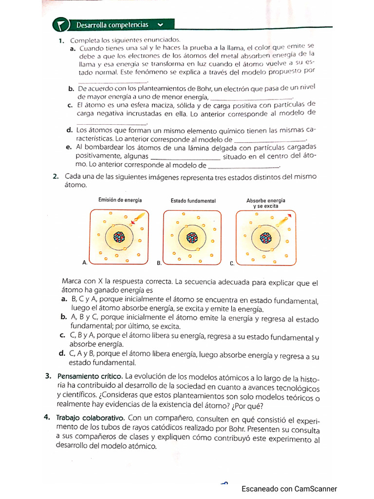 Modelos Atómicos | PDF