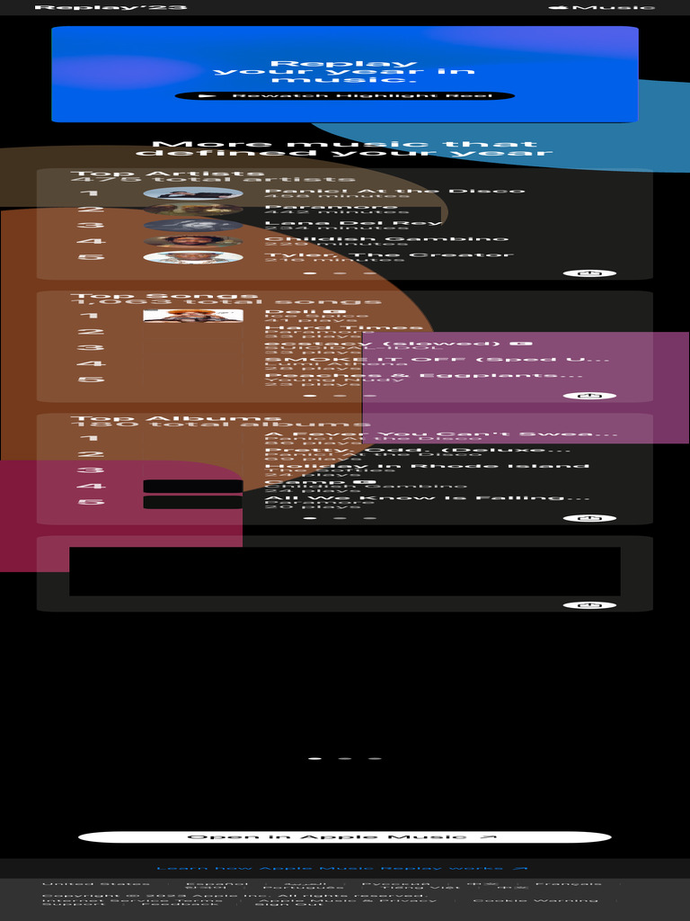 Replay 2023 - Apple Music | PDF