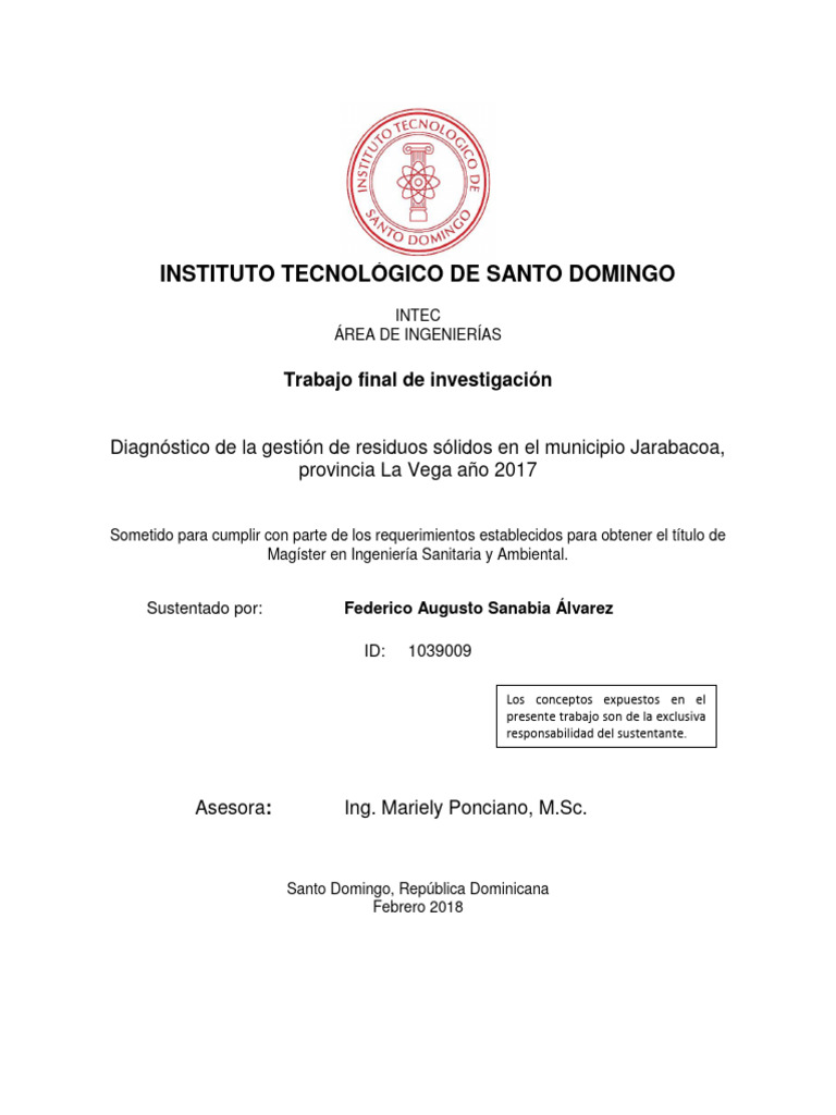 diagnostico-de-la-gestion-de-residuos-solidos | PDF | Residuos | Reciclaje