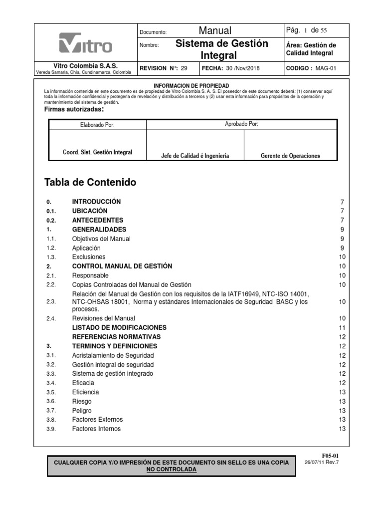 Manual IATF | PDF | Calidad (comercial) | Colombia