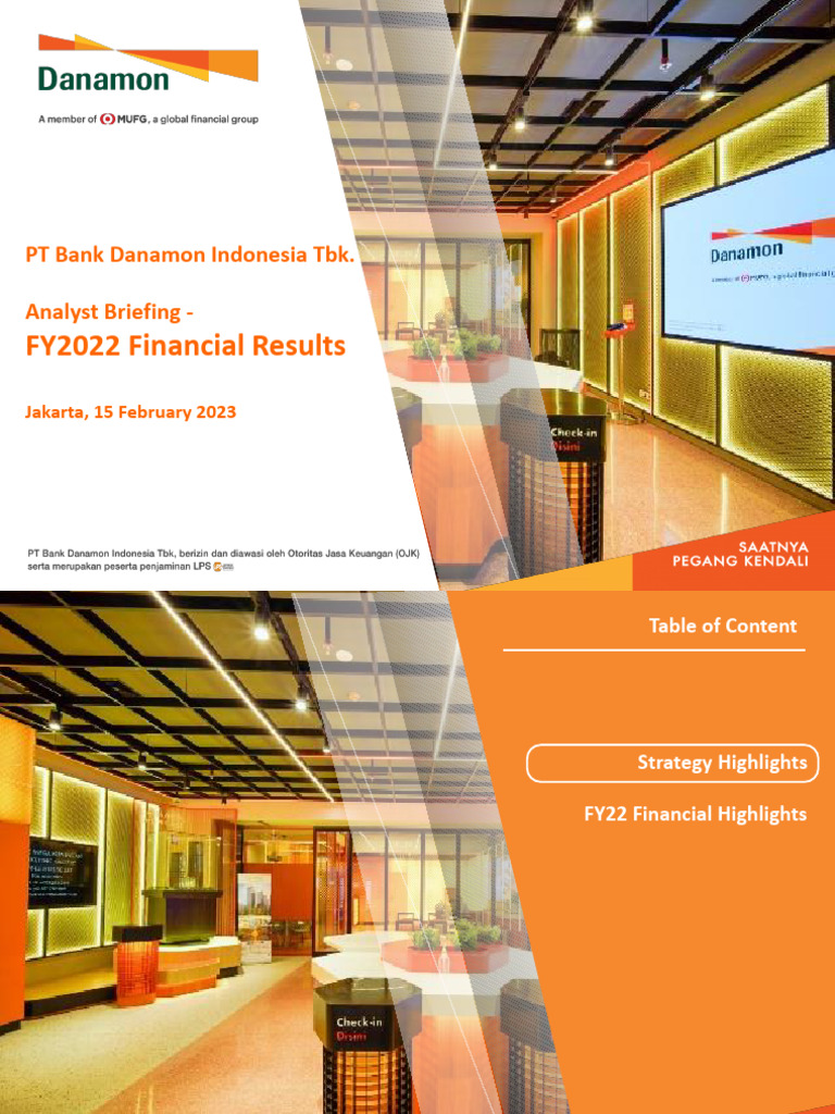 Analyst Briefing FY22 - FINAL | PDF | Banks | Loans