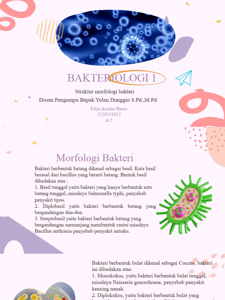BAKTERIOLOGI 1-Struktur Dan Morfologi Bakteri - 20240325 - 225915 ...