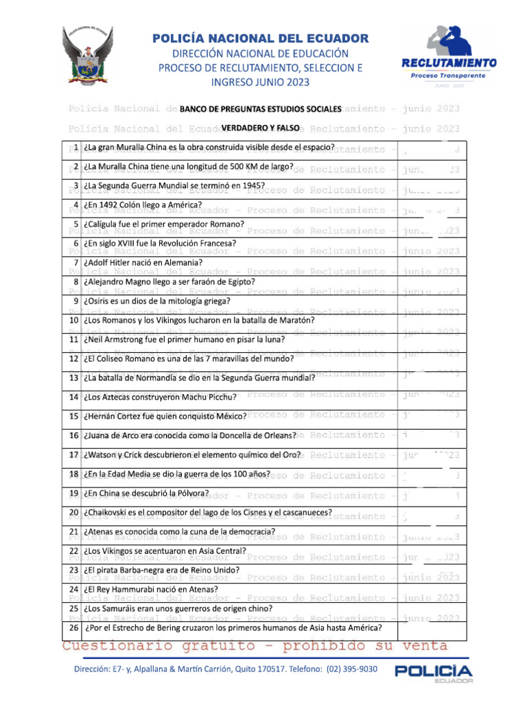 Cuestionario PPNN Sociales 1 Sin Respuesta | PDF