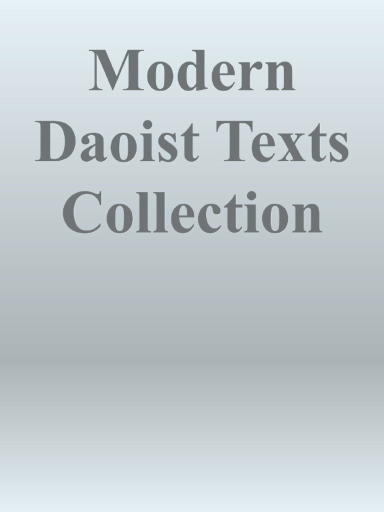 1 - Cover Image - Modern Daoist Texts Collection | PDF