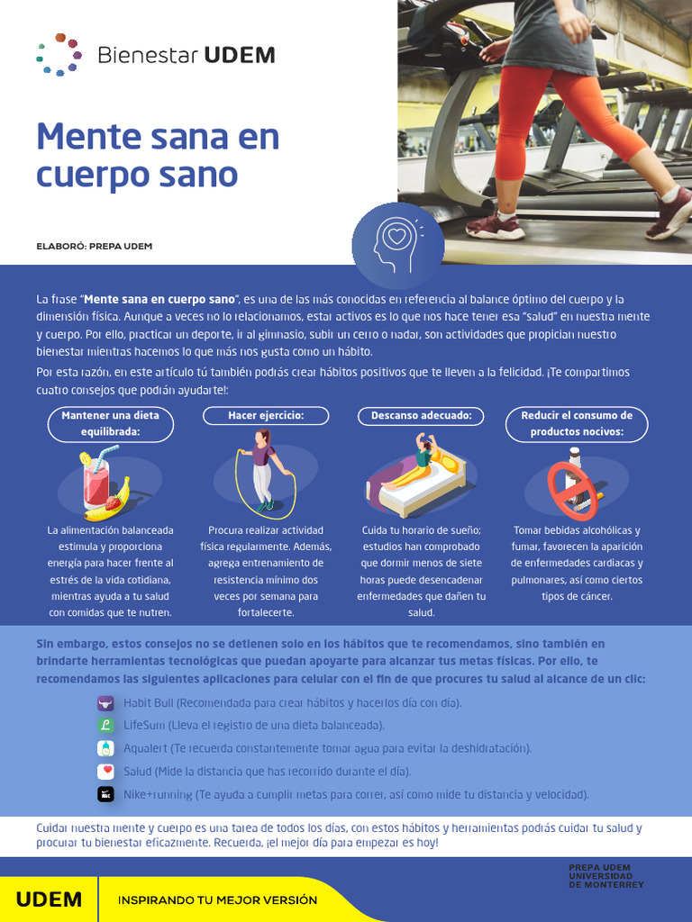Mente Sana en Cuerpo Sano | PDF | Dieta