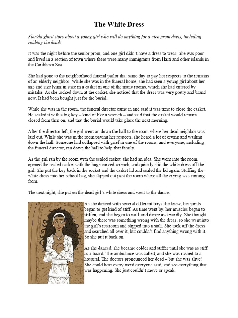 Florida Ghost Story: The White Dress | PDF | Mystery, Thriller & Crime ...