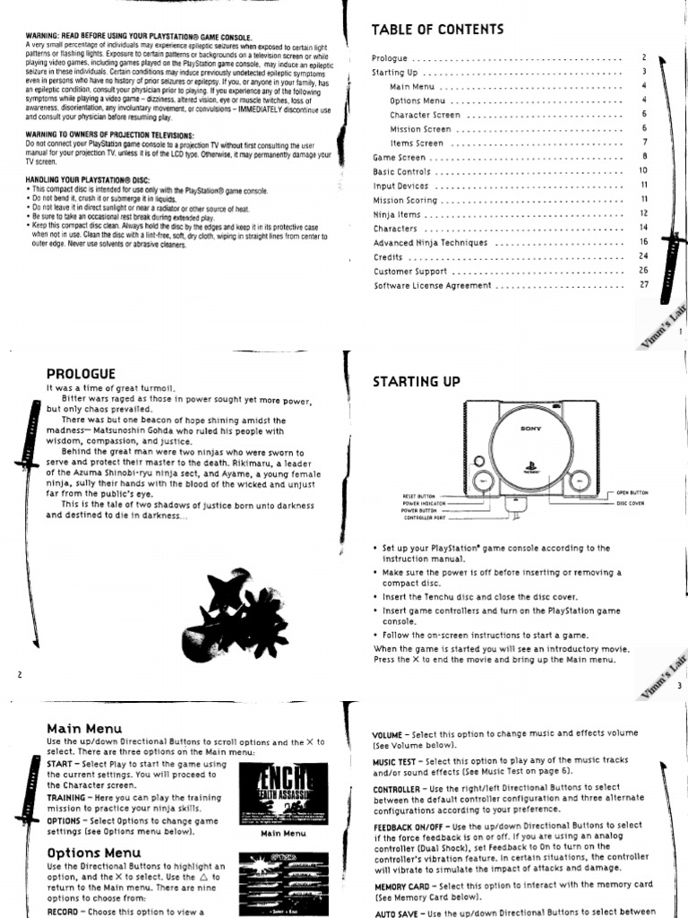 Tenchu - Stealth Assassins | PDF