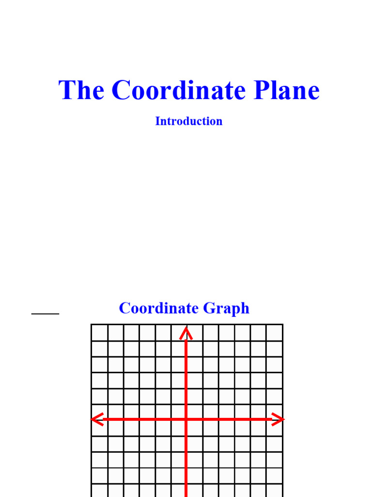 Coordinateplane | PDF | Cartesian Coordinate System | Orthogonality
