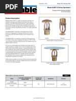 Reliable Model G Sprinkler Catalogue | PDF | Fire Sprinkler System | Screw