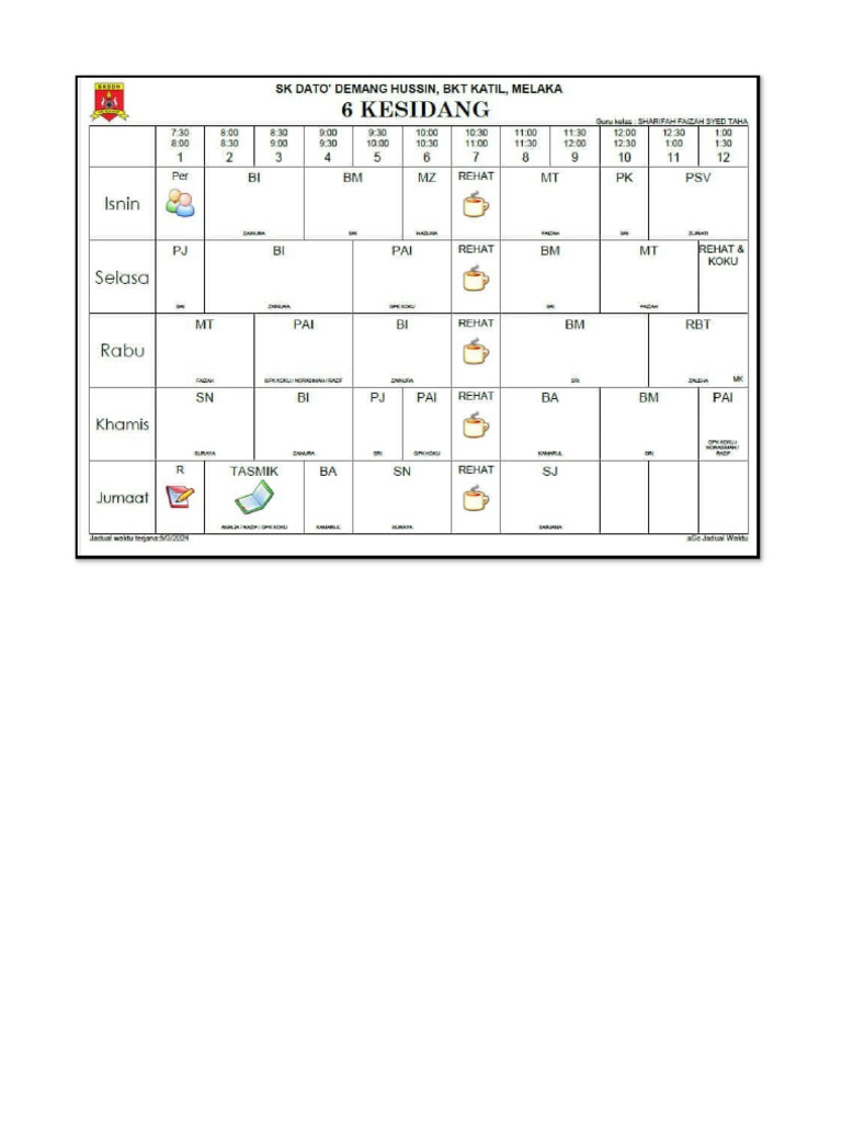 Jadual 5 Kesidang | PDF