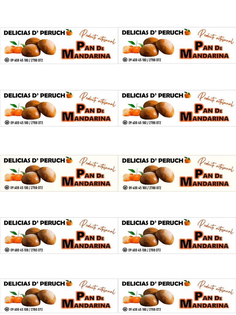 LOGO PAN DE MANDARINA Al Filoo | PDF
